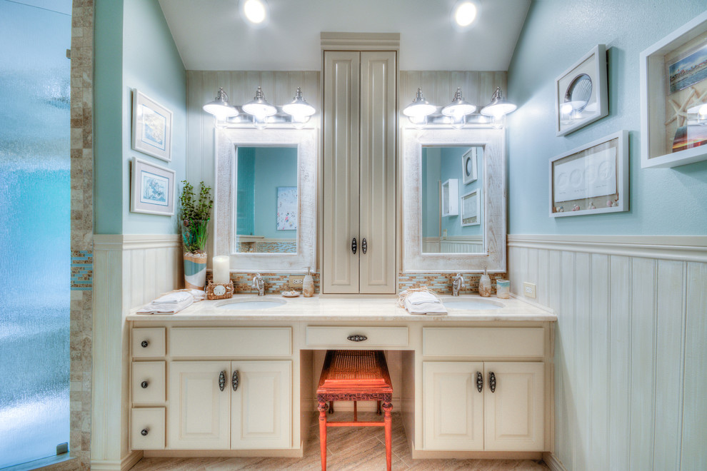 Secrets of a Vanity Bench - Beach Style - Bathroom - Austin - by ...