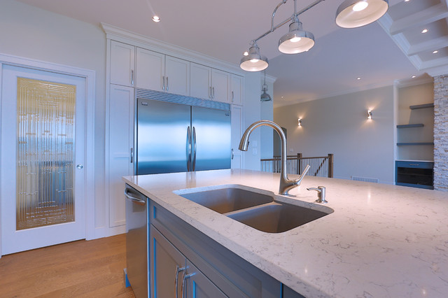 Silestone White Arabesque Quartz Kirschner Mountain - Modern - Kitchen ...