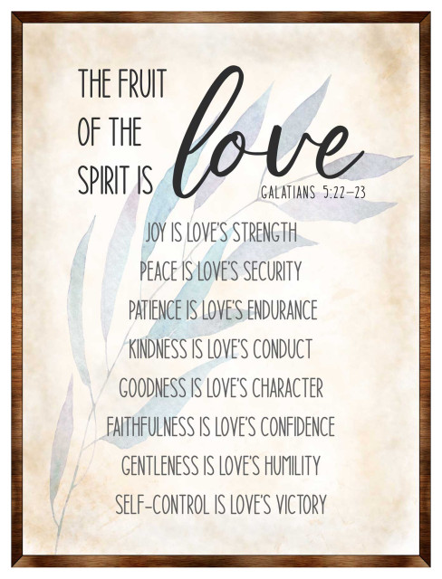 Fruit of the Spirit Sign Wooden Christian Sign Scripture Sign, Large 32 ...