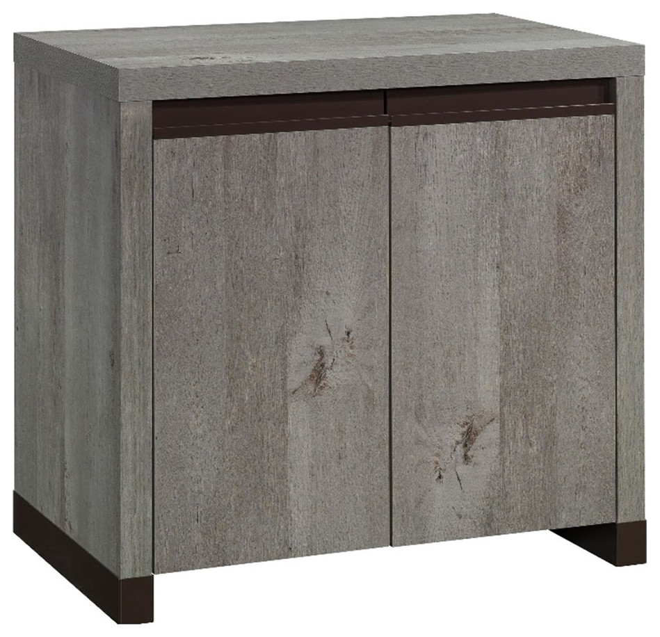 Sauder Manhattan Gate Engineered Wood Utility Stand in Mystic Oak ...