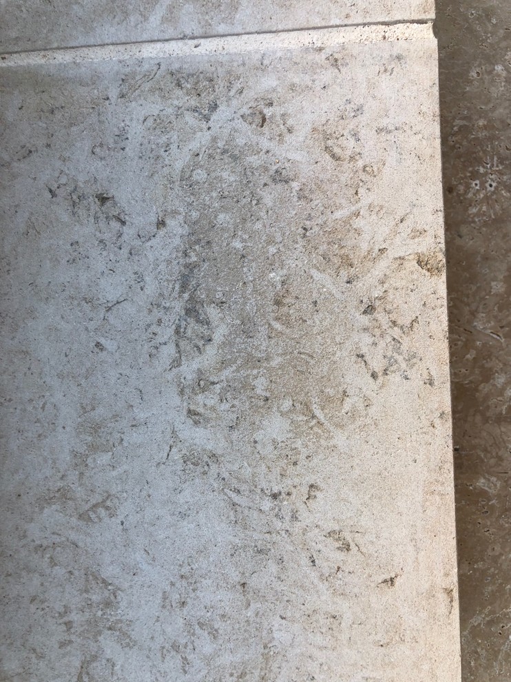 Lueders limestone pool coping - is this normal?