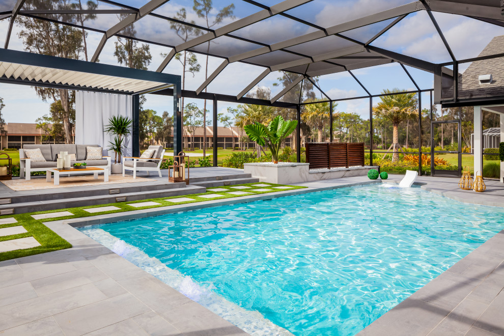 1980's Renovated Ranch - Modern - Pool - Miami - by Knaak Design Group ...