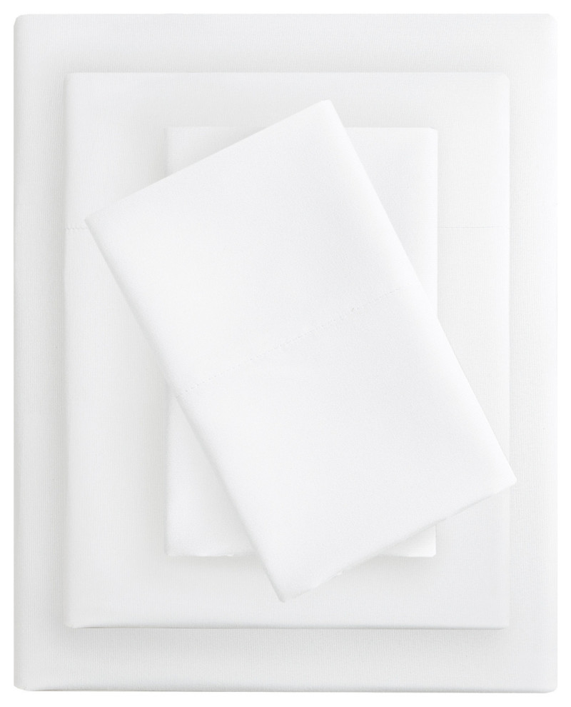 Intelligent Design Microfiber All Season Soft Touch Sheet Set, White ...