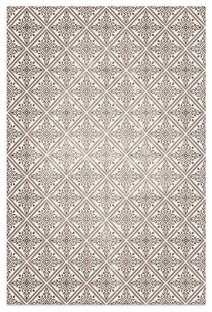 Mosaic Tile Decorative Vinyl Floor Mat, 2' x 3' - Contemporary ...
