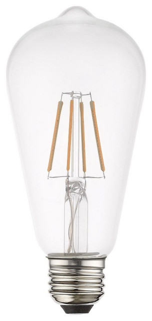 4W E26 Medium Base ST19 Edison Filament Graphene LED Replacement Lamp ...