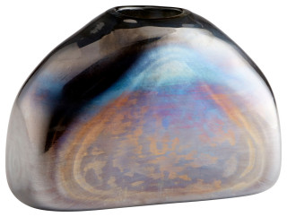 Montague Vase, Gun Metal - Contemporary - Vases - by Lighting New York ...