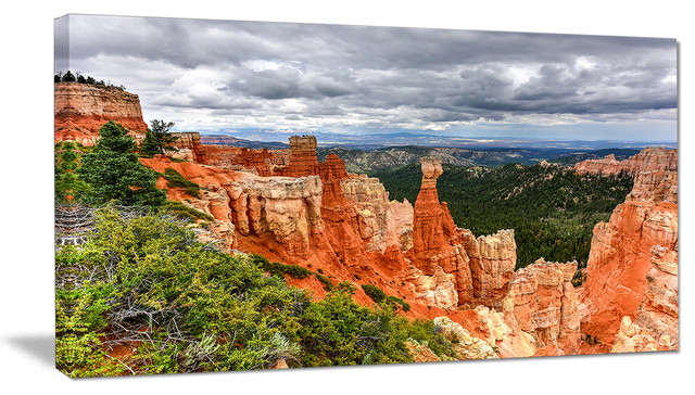 Bryce Canyon National Park, Landscape Canvas Art Print, 32"x16 ...