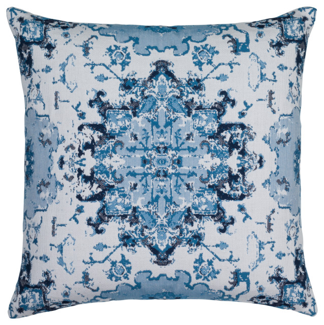 Ashara Ocean Indoor/Outdoor Performance Pillow, 20"x20" - Contemporary ...