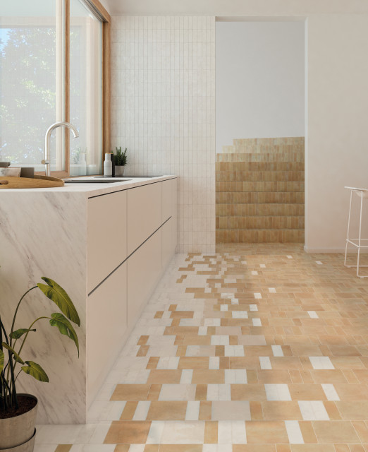 Marrakesh Terracotta and White Kitchen - Traditional - Kitchen - Other ...