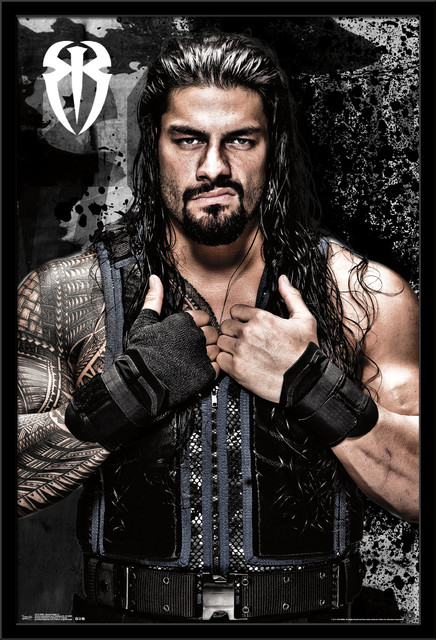 WWE Roman Reigns Poster, 24.25"x35.75" - Contemporary - Prints And ...