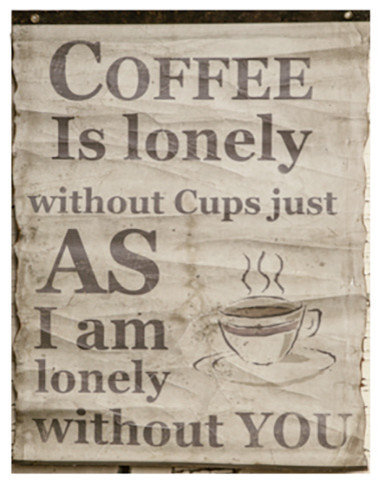 Coffee Scroll - Farmhouse - Novelty Signs - by The Grey Antler | Houzz