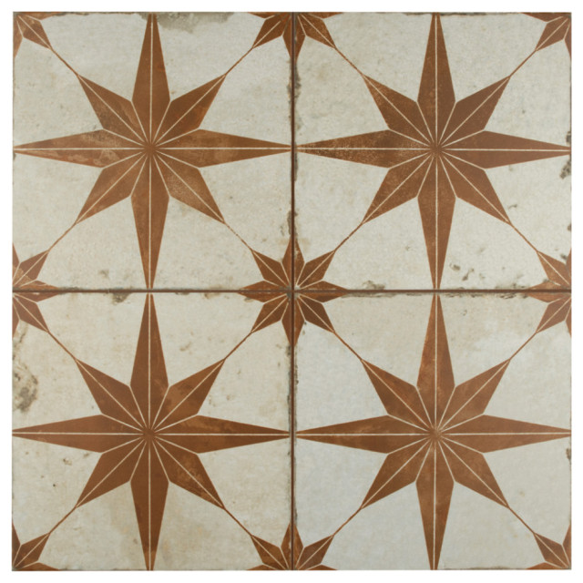 Kings Star Ceramic Floor and Wall Tile, Oxide, Sample - Farmhouse ...