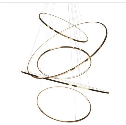 Akari Swirl Rings LED Chandelier Pendant Light - Modern - Chandeliers ...