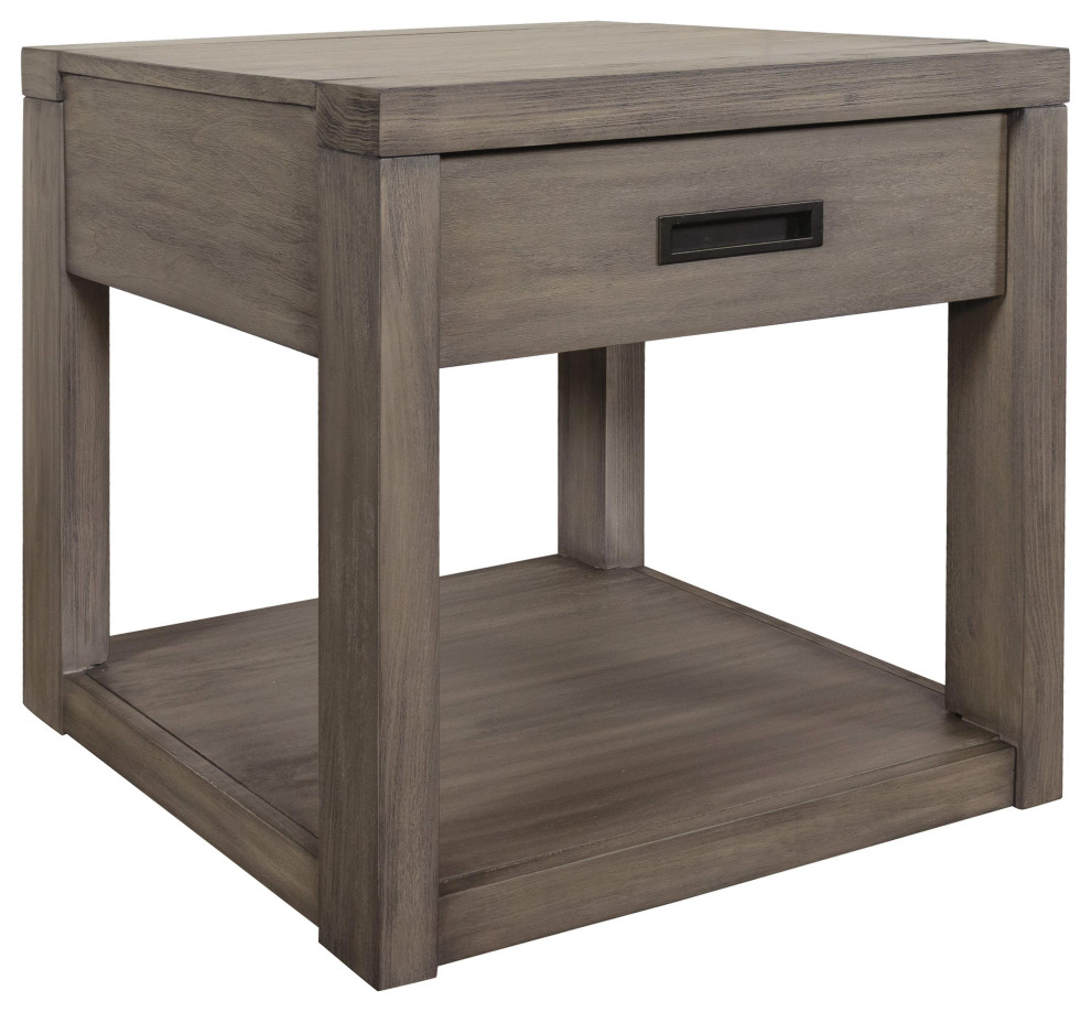 Riverside Furniture Riata Gray Side Table - Transitional - Side Tables ...