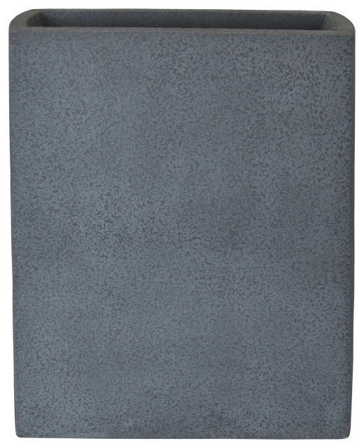 Plutus Brands Planter 31.5" H, Gray Resin - Transitional - Indoor Pots ...