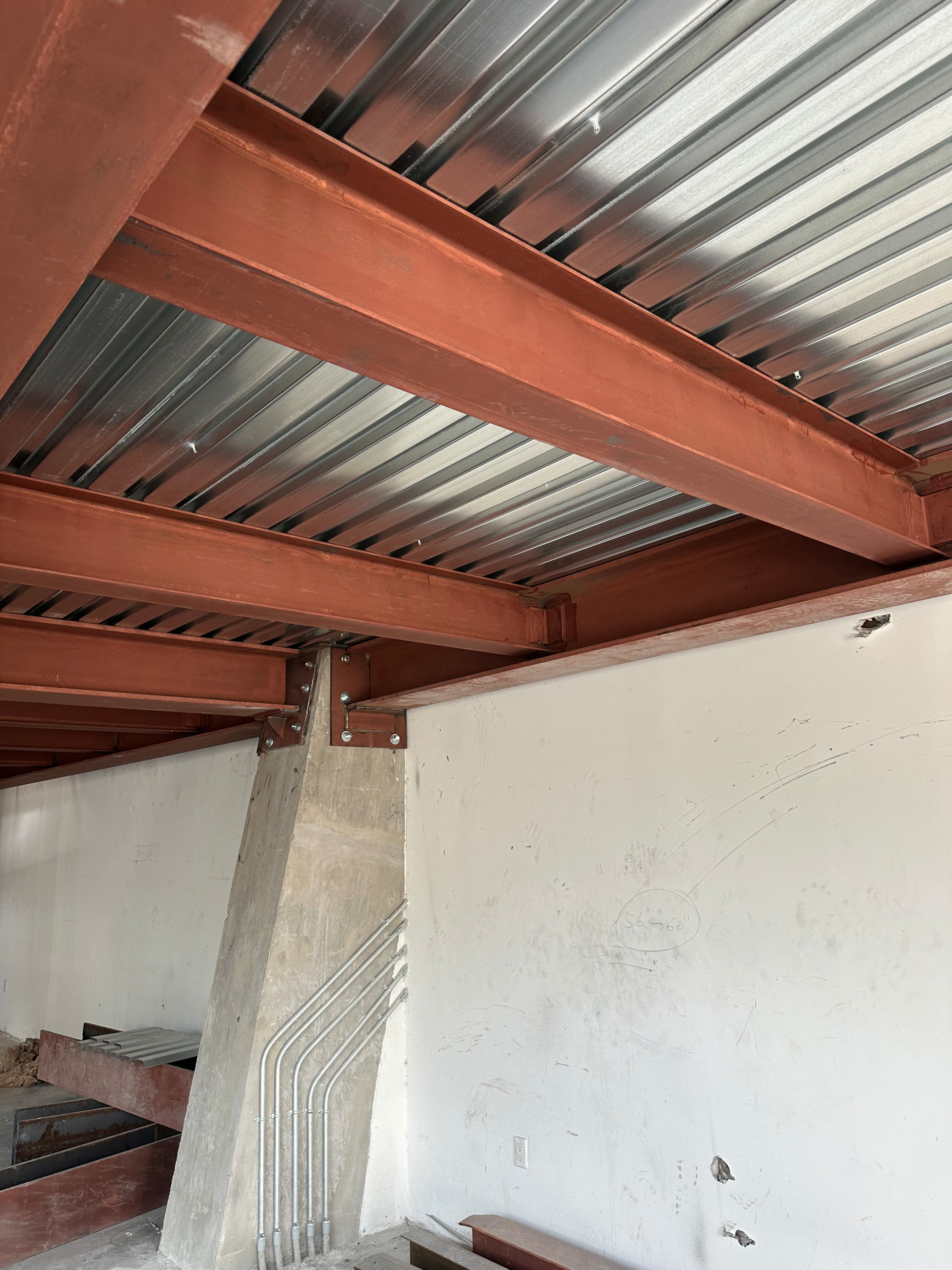 Rising to New Heights ️ Steel beams forming the backbone of our ...