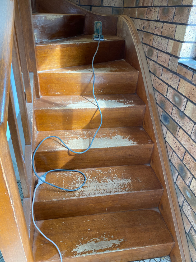 Timber stairs revamp | Houzz AU