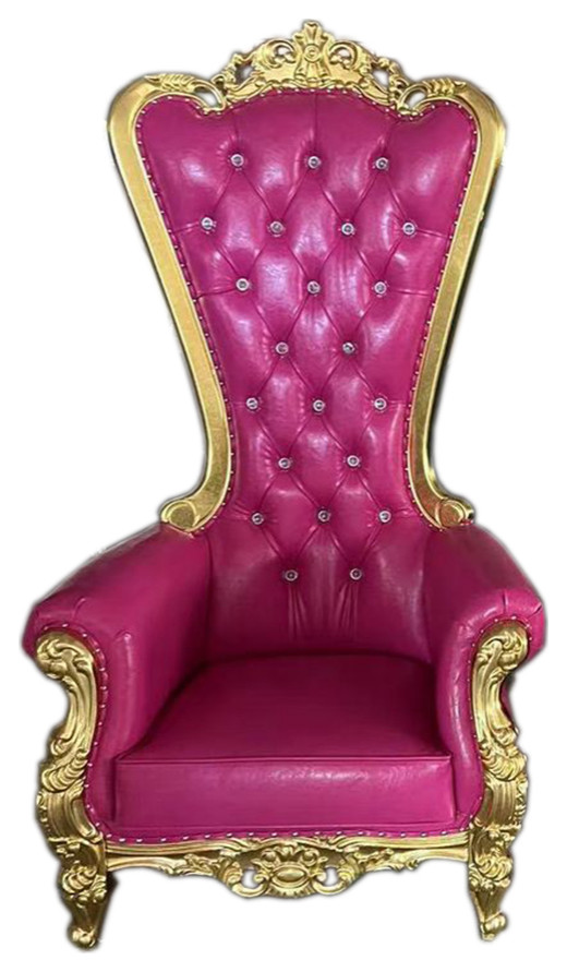 Infinity 43" Pink Tufted Club Chair - Eclectic - Armchairs And Accent ...