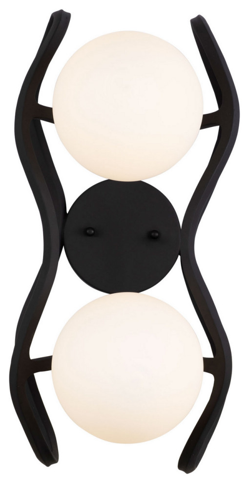 Varaluz Black Betty Two Light Wall Sconce - Contemporary - Wall Sconces ...