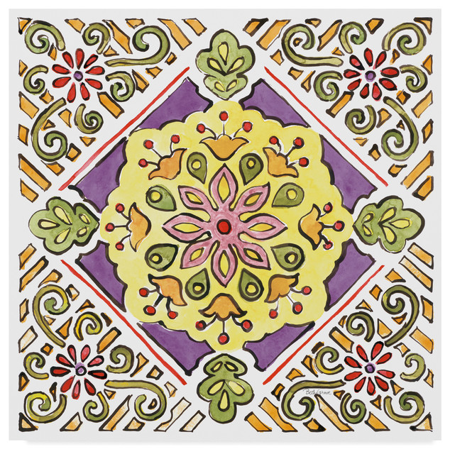 "Sunny Bouquets VIII" by Beth Grove, Canvas Art, 24"x24" - Contemporary ...