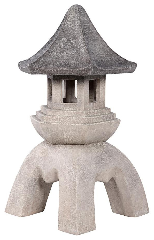 Design Toscano Giant Pagoda Lantern Statue - Asian - Garden Statues And ...