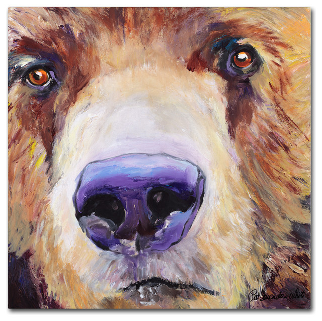 Pat Saunders-White 'The Sniffer' Canvas Art, 18"x 18" - Contemporary ...