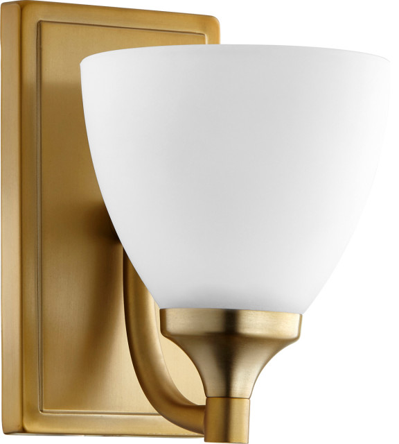 Enclave Wall Mount in Aged Brass - Transitional - Wall Sconces - by ...