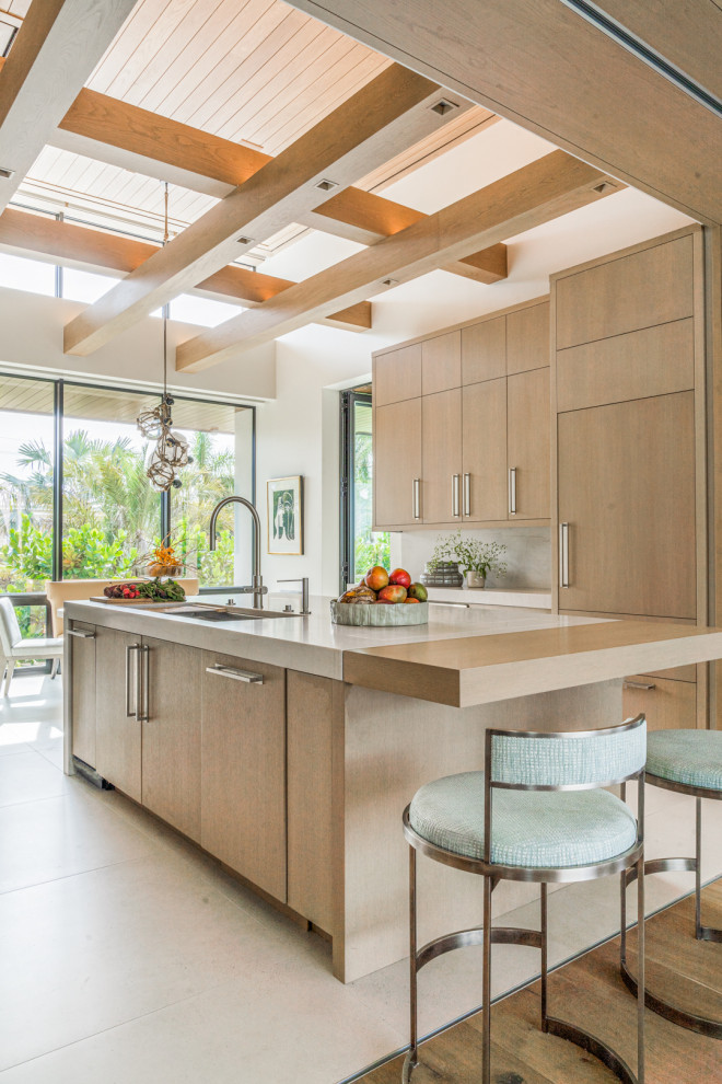Timeless Modern Estate - Beach Style - Kitchen - Miami - by Carrie ...