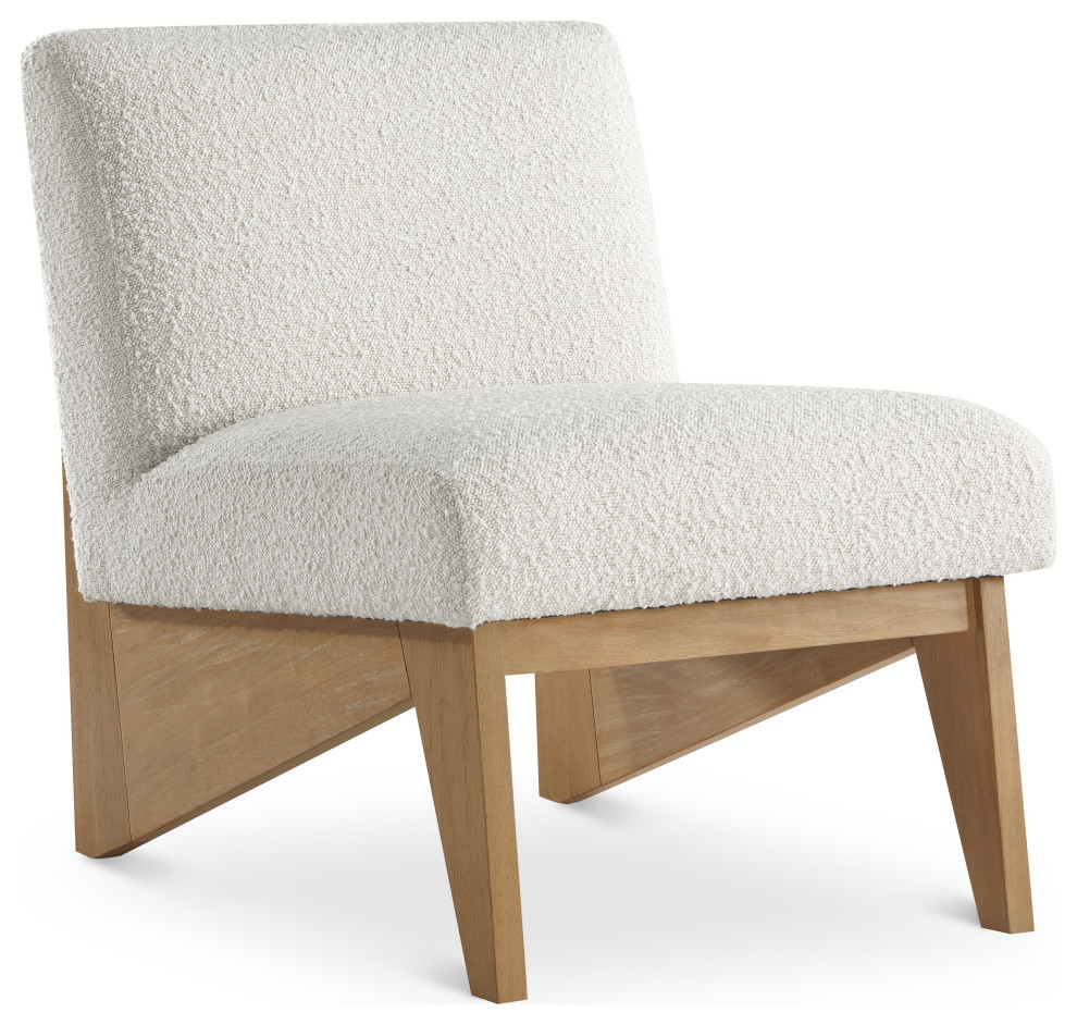 Chapman Boucle Fabric Accent Chair - Transitional - Armchairs And ...