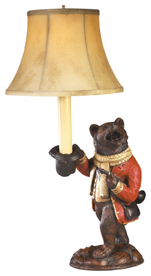 Top Hat Bear Lamp - Table Lamps - by Lodgeandcabins | Houzz
