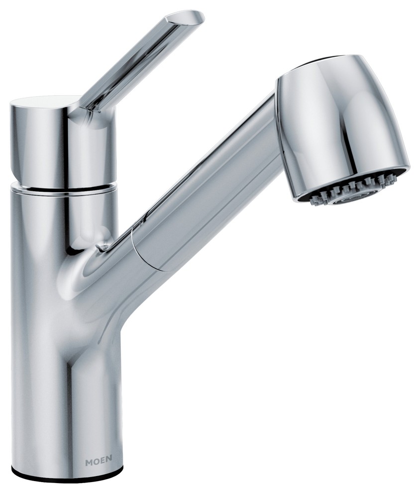 Moen Method 1-Handle Pullout Kitchen Faucet - Transitional - Kitchen ...