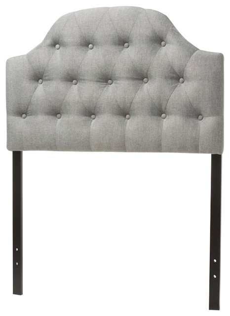 Morris Button-Tufted Scalloped Headboard - Transitional - Headboards ...