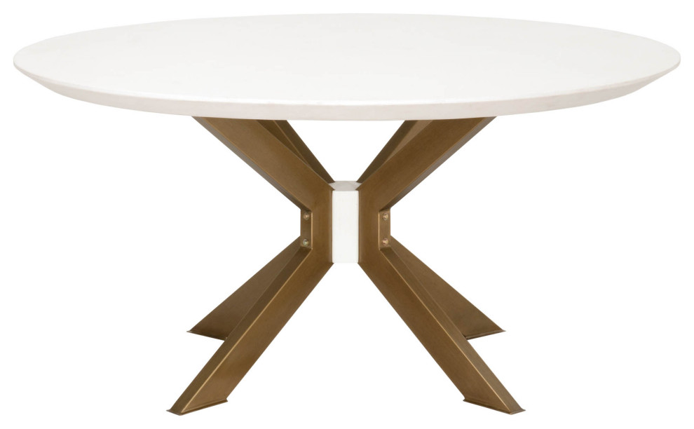 Industry 60" Round Dining Table - Contemporary - Dining Tables - by ...