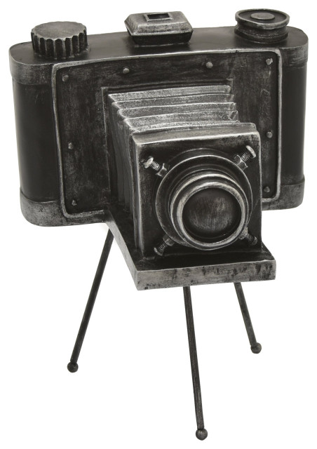 Antique Camera Table Top 7.50 x 7.00 x 9.50 in Black Resin by Three ...