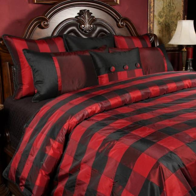 Jace King/ Cal King 7 Piece Duvet Set - Rustic - Duvet Covers And Duvet ...