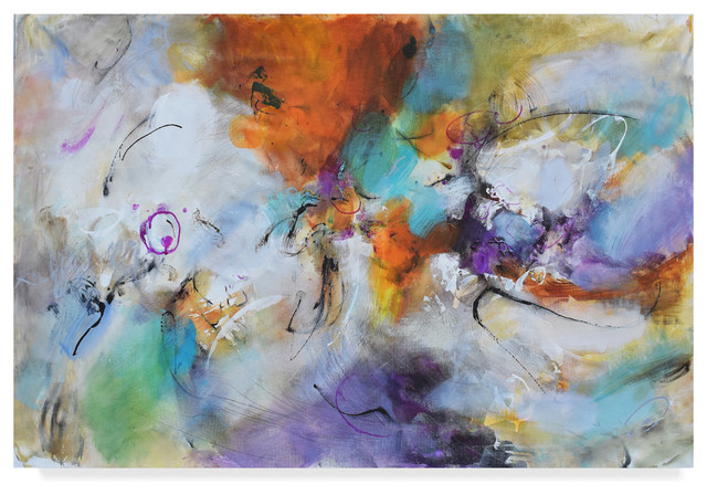 Gabi Ger 'Burning Energies' Canvas Art, 19"x12" - Contemporary - Prints ...