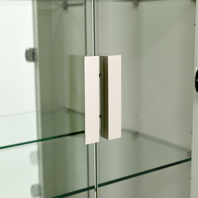 Roxbury Park Display Cabinet with LED Lighting - Slate - Contemporary ...