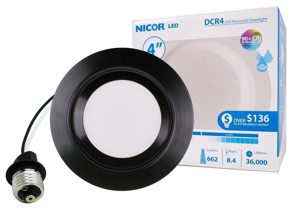 Nicor Dcr41061204Kwh 4 In. Led Recessed Downlight Retrofit Light ...