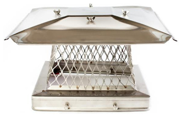 Stainless Steel Chimney Cap, 12"x12" - Transitional - Chimineas - by ...