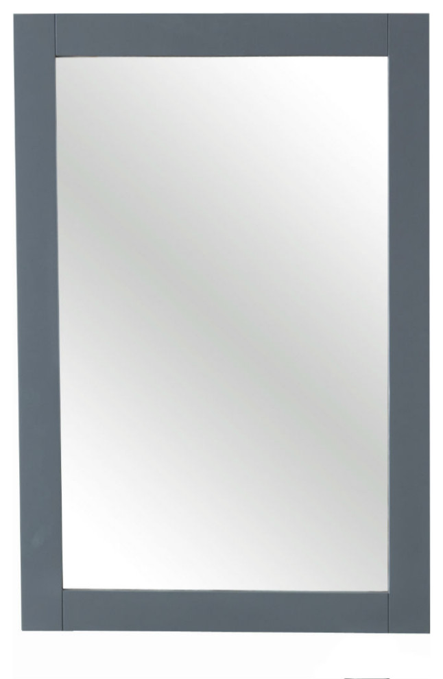 Legion Furniture 20" Dark Gray Mirror - Transitional - Wall Mirrors ...
