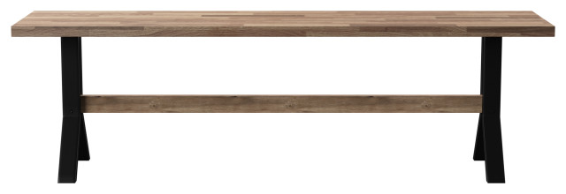 Standlake Outdoor Bench - Industrial - Outdoor Benches - by HedgeApple ...