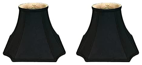 Royal Designs Set of 2 Inverted Corner W Round Top Wall Lamp Shade ...