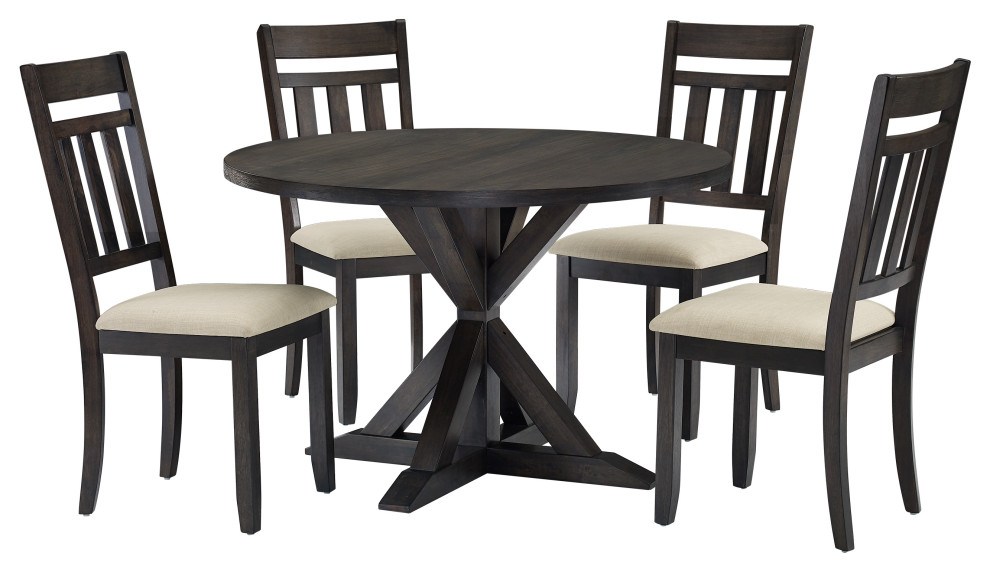 Hayden 5-Piece Round Dining Set - Transitional - Dining Sets - by ...