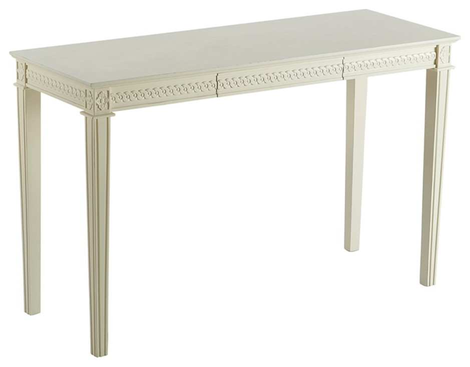 Pemberly Row Modern / Contemporary Console Desk Vintage Cream - Desk ...