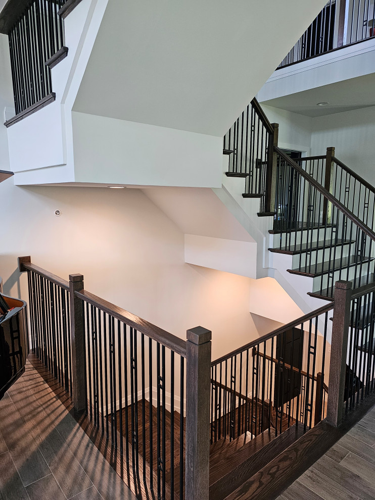 109_Impressive Floating Staircase in Countryside Retreat, Upper ...
