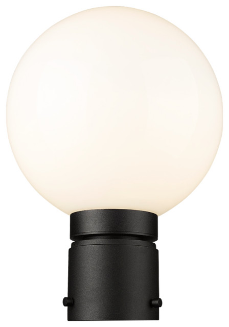Laurent 1 Light Outdoor Post Mount Fixture Lighting, Black ...