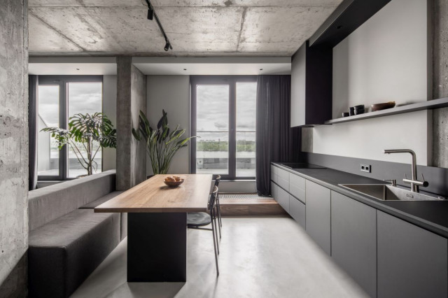A Contemporary Concrete Kitchen in a Brutalist Style | Houzz AU