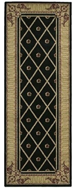 Nourison Ashton House Black Area Rug, 2'x5'9", 2'x5'9" - Traditional ...