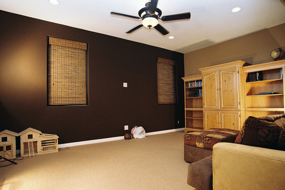 Enclosed Bonus Room Built in High Ceiling - Traditional - Orange County ...