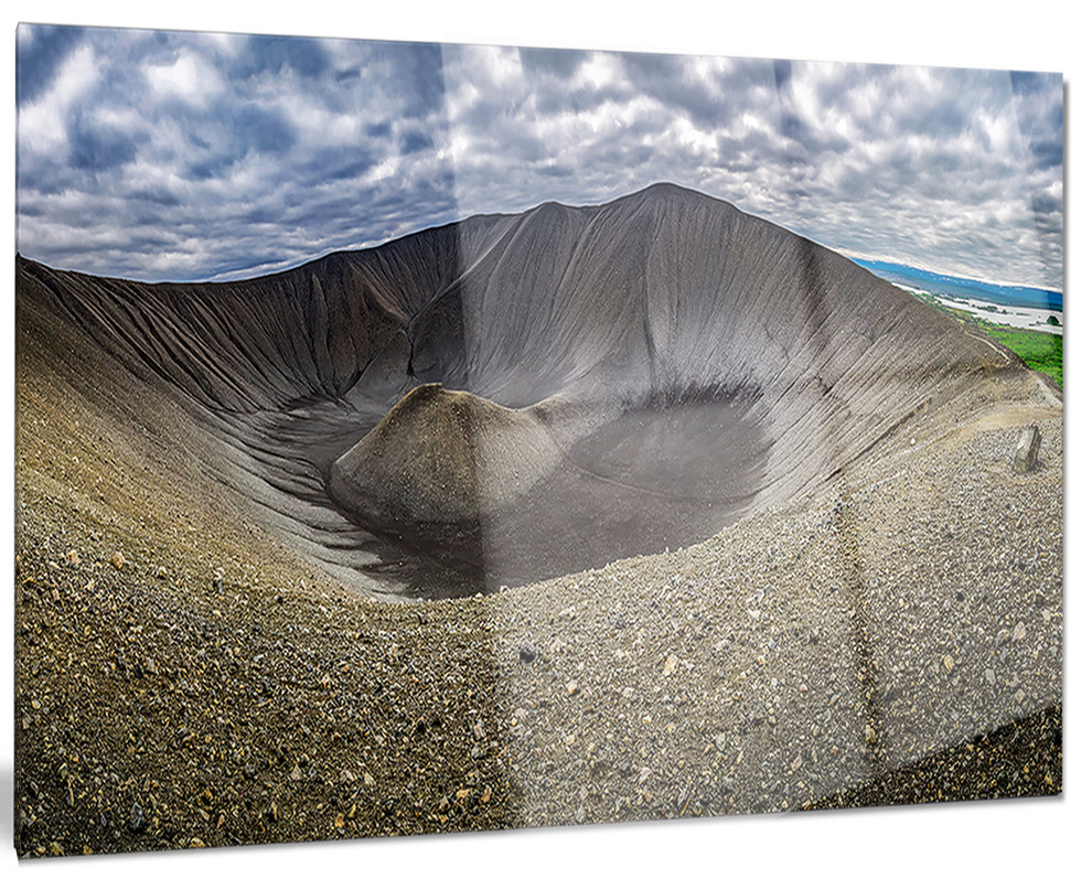 "Volcano Crater Dimmu Borgir" Glossy Metal Wall Art, 28"x12 ...